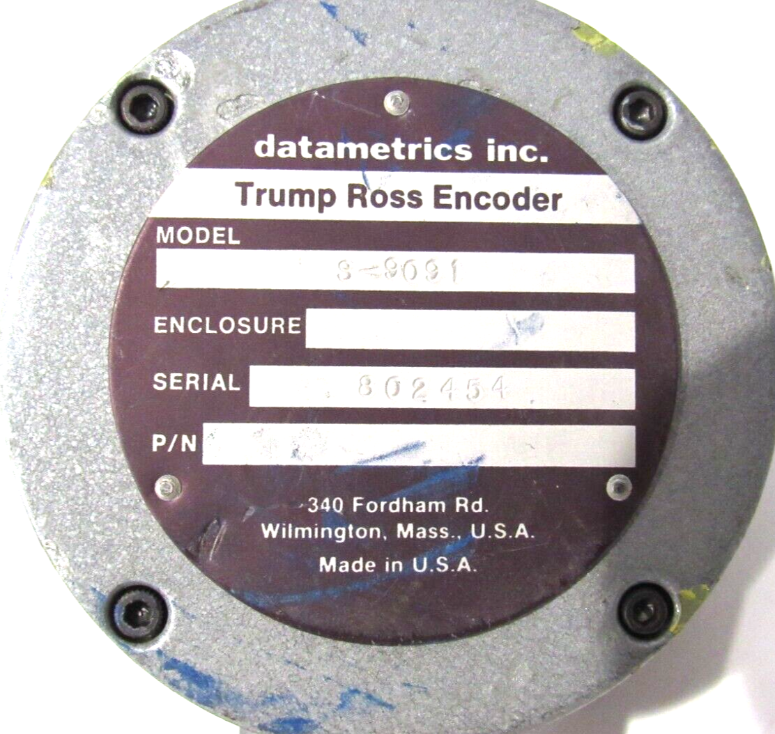 USED DATAMETRICS INC. S-9091 ENCODER S9091 - SB Industrial Supply, Inc.