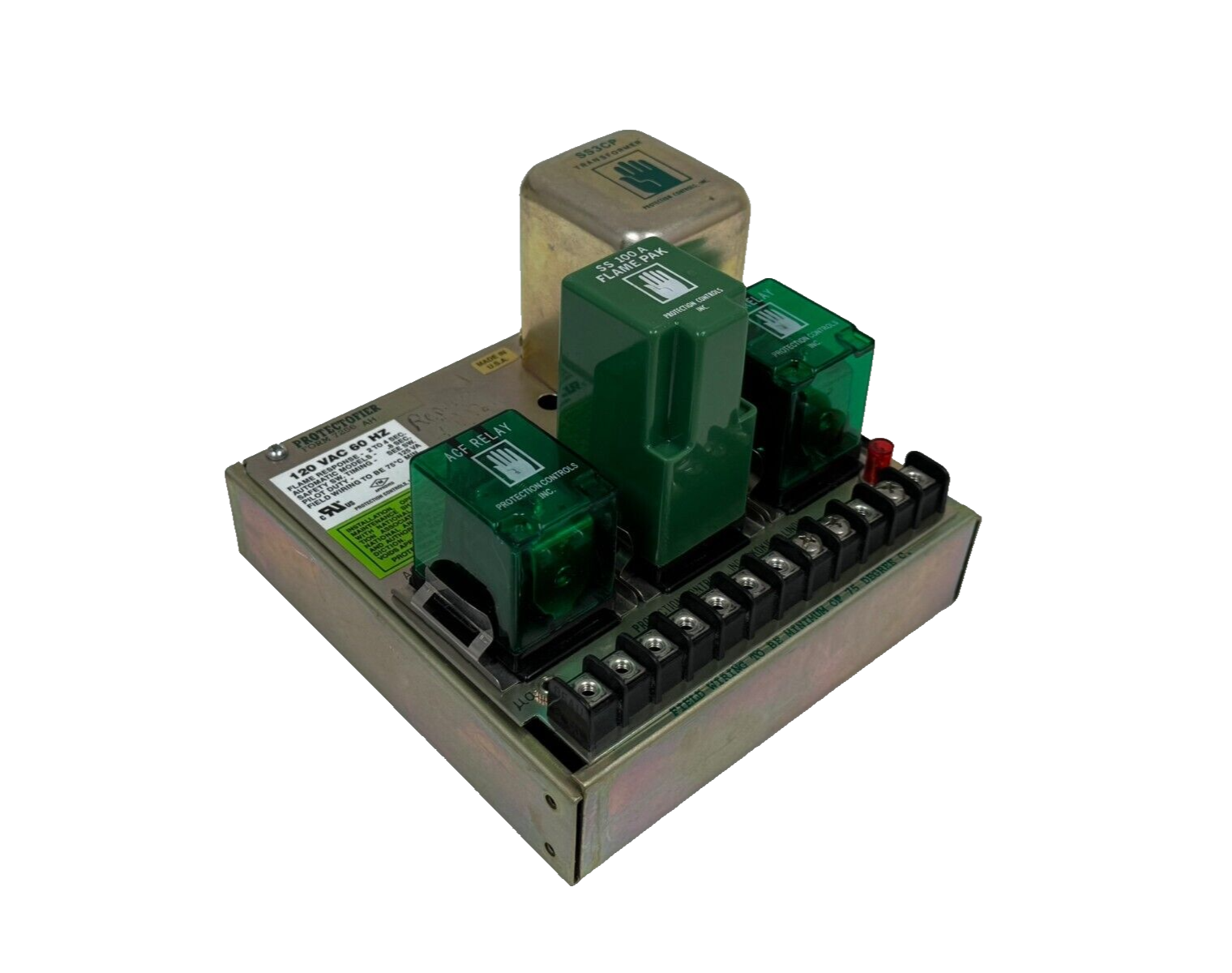 USED PROTECTION CONTROLS 7256-AH PROTECTOFIER 120VAC 60HZ 7256AH - SB ...