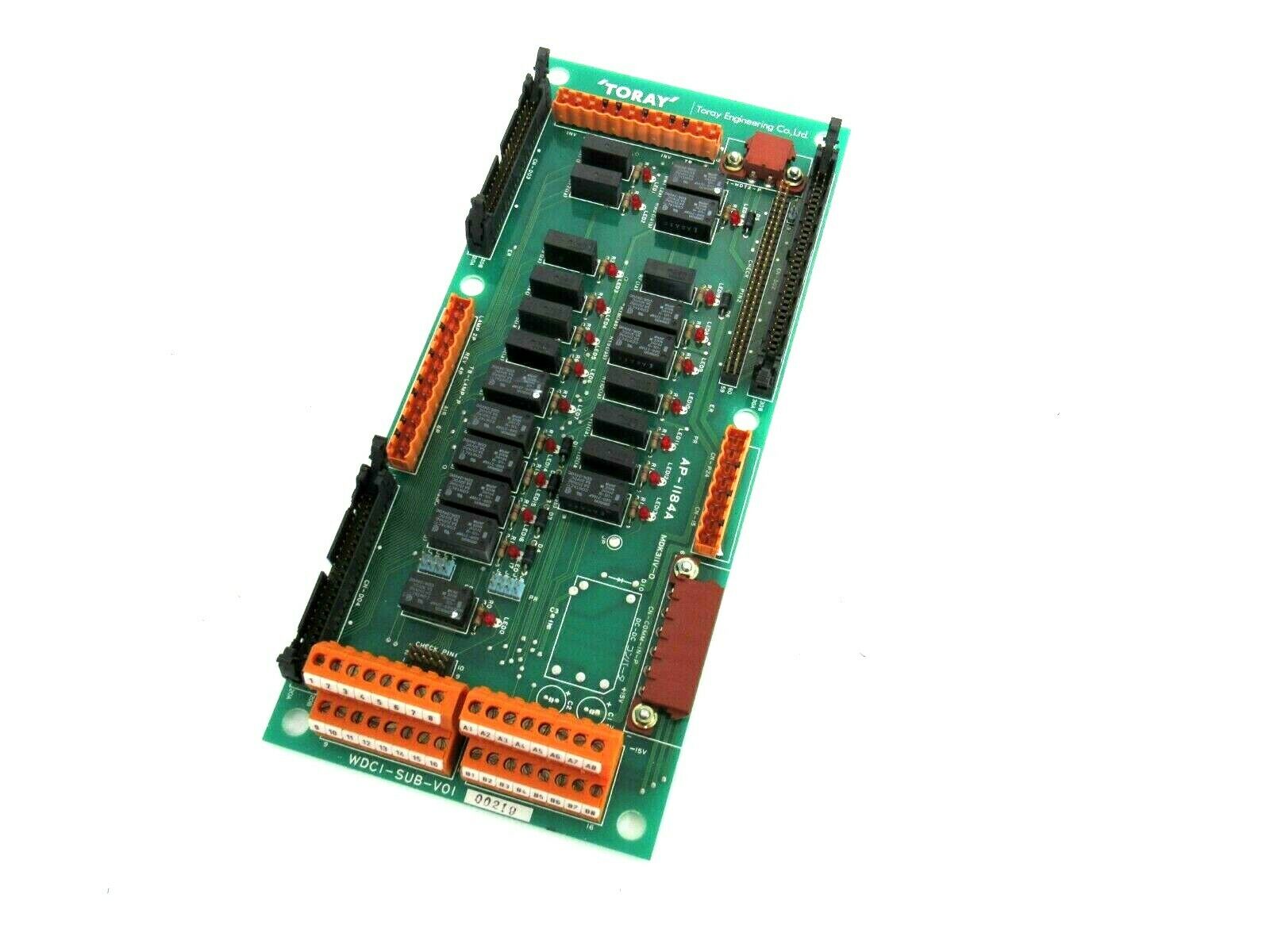 USED TORAY WDCI-SUB-V01 CONTROL BOARD AP-1184A WDCISUBV01 - SB ...