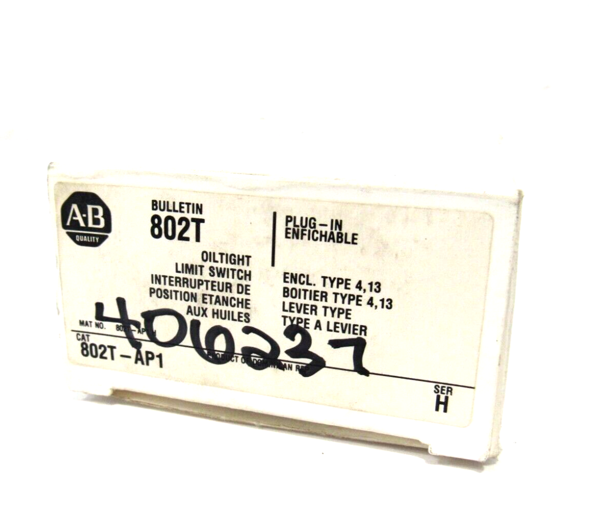 ALLEN BRADLEY 802T-AP1 LIMIT SWITCH SER.H 802TAP1 NEW SURPLUS - SB ...