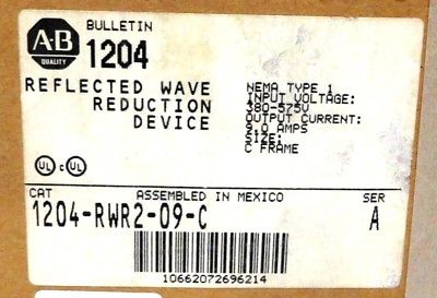 NEW ALLEN BRADLEY 1204-RWR2-09-C REFLECTED WAVE REDUCTION DEVICE SER.A ...
