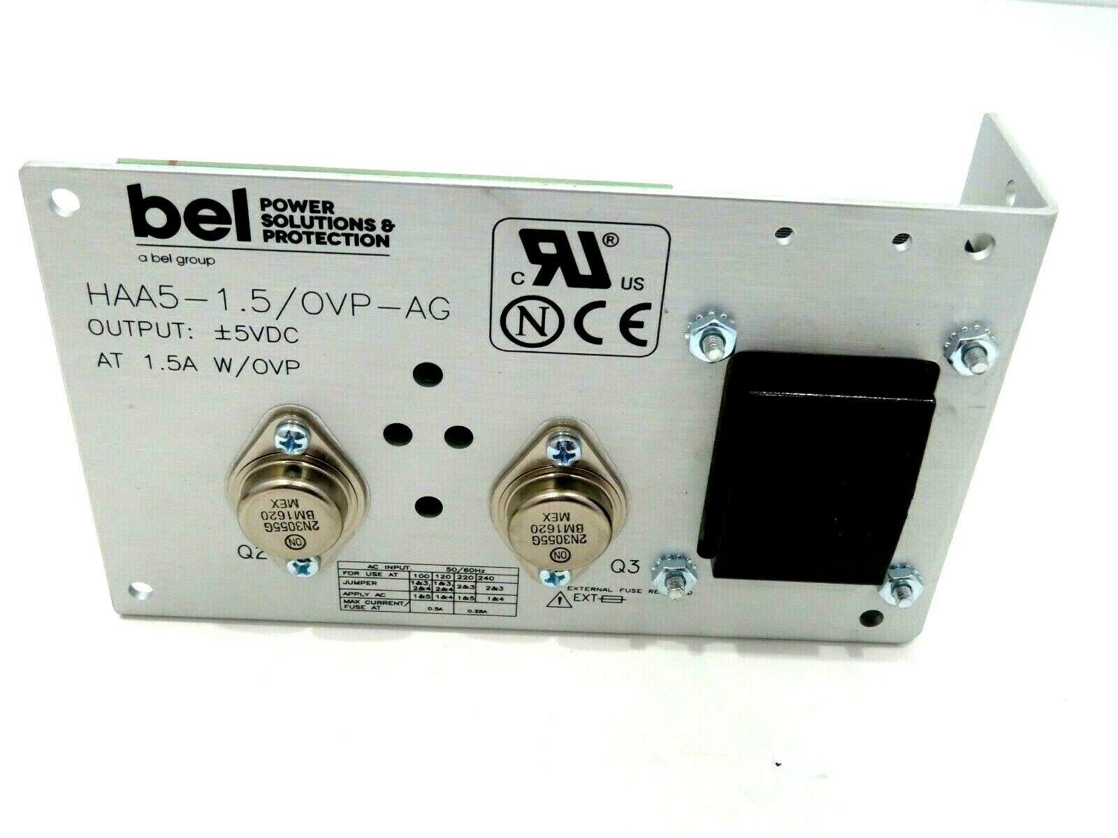 NEW BEL POWER SOLUTIONS HAA5-1.5/OVP-AG POWER SUPPLY 126447 HAA515OVPAG ...