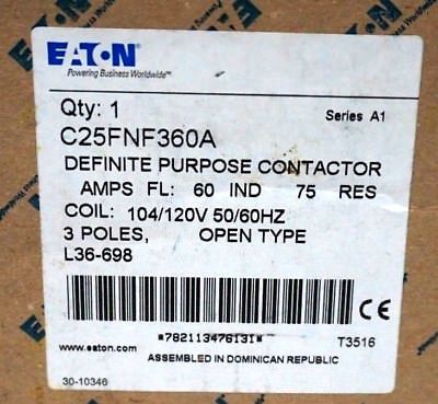 NEW EATON CORPORATION C25FNF360A CONTACTOR SER.A1 - SB Industrial ...