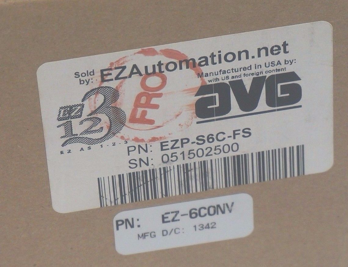 NEW EZ AUTOMATION EZP-S6C-FS OPERATOR INTERFACE EZPS6CFS - SB Industrial Supply, Inc.