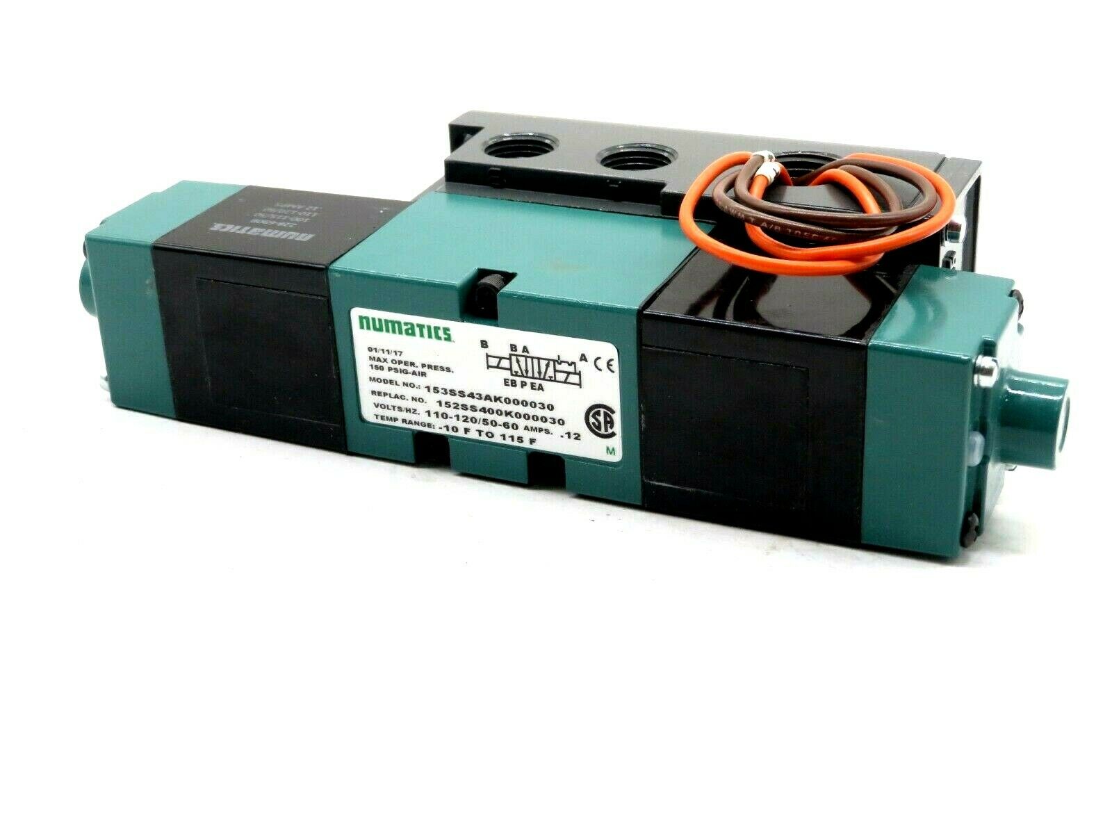 NEW NUMATICS 153SS43AK000030 SOLENOID VALVE - SB Industrial Supply, Inc.