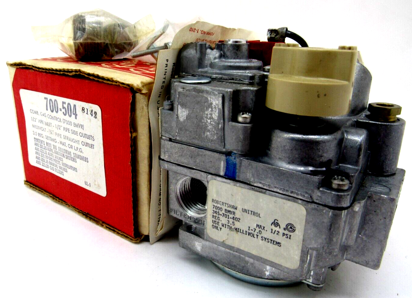 NEW ROBERTSHAW 700-504 GAS VALVE 700504 - SB Industrial Supply, Inc.