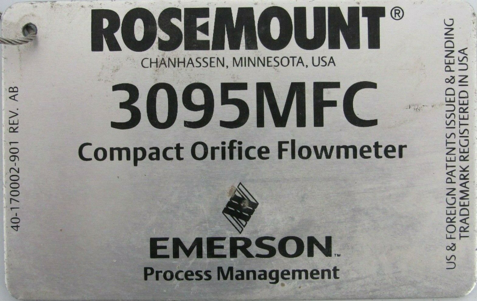 NEW ROSEMOUNT 3095MFC COMPACT ORIFICE FLOWMETER 3" 3095MFC ...
