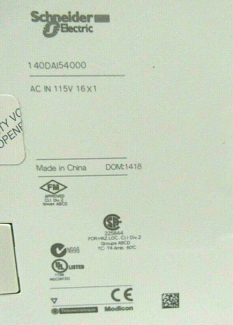 NEW SCHNEIDER ELECTRIC 140-DAI-540-00 OUTPUT MODULE 140DAI54000 - SB ...