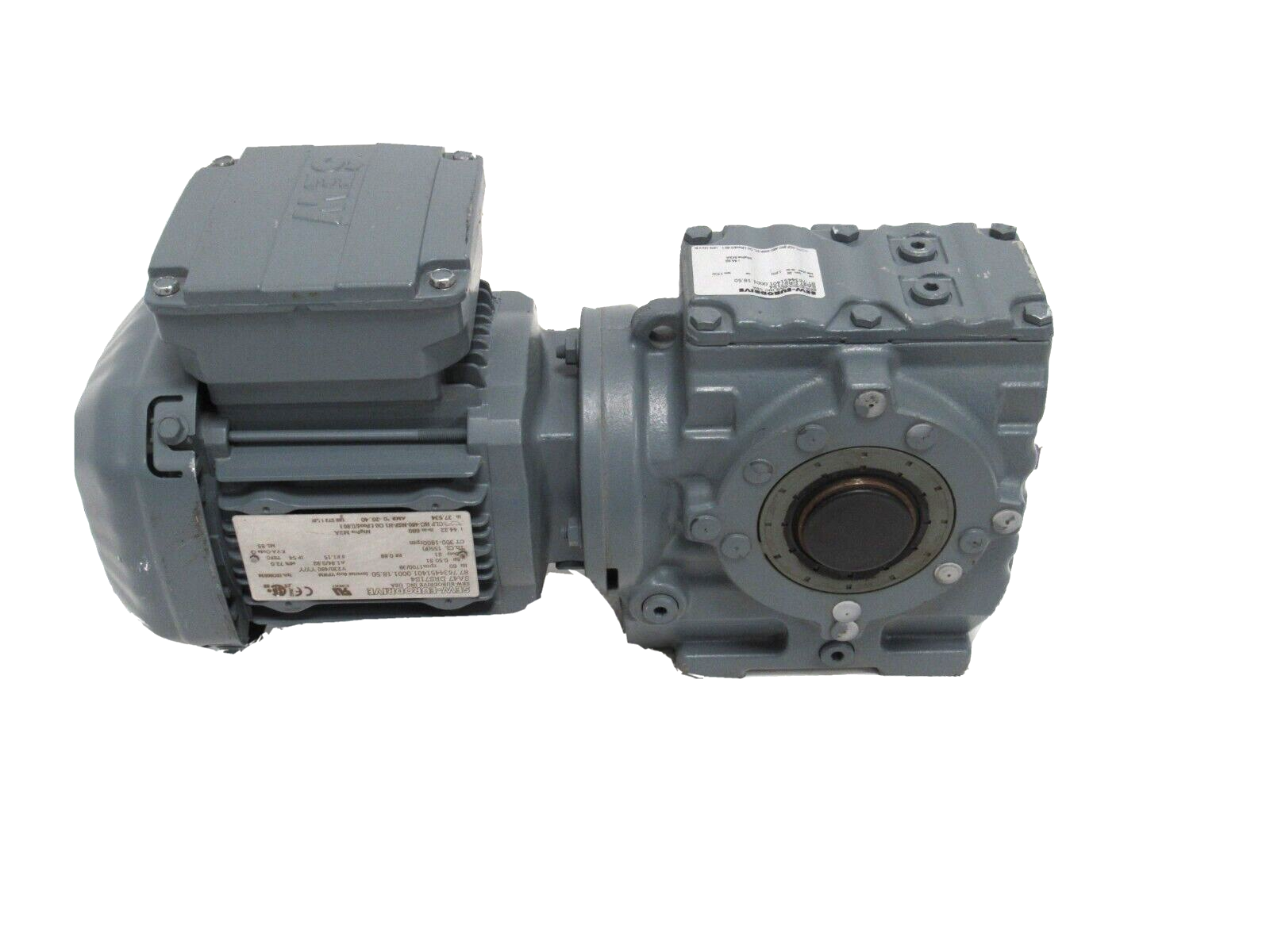 NEW SEW EURODRIVE SA47 DRS71S4 GEAR .5HP 230/460V SA47DRS71S4 - SB ...