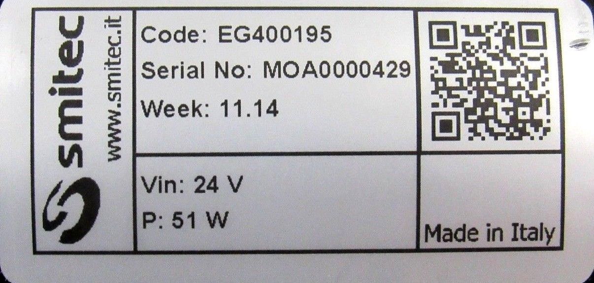 NEW SMITEC EG400195 MOTOR - SB Industrial Supply, Inc.