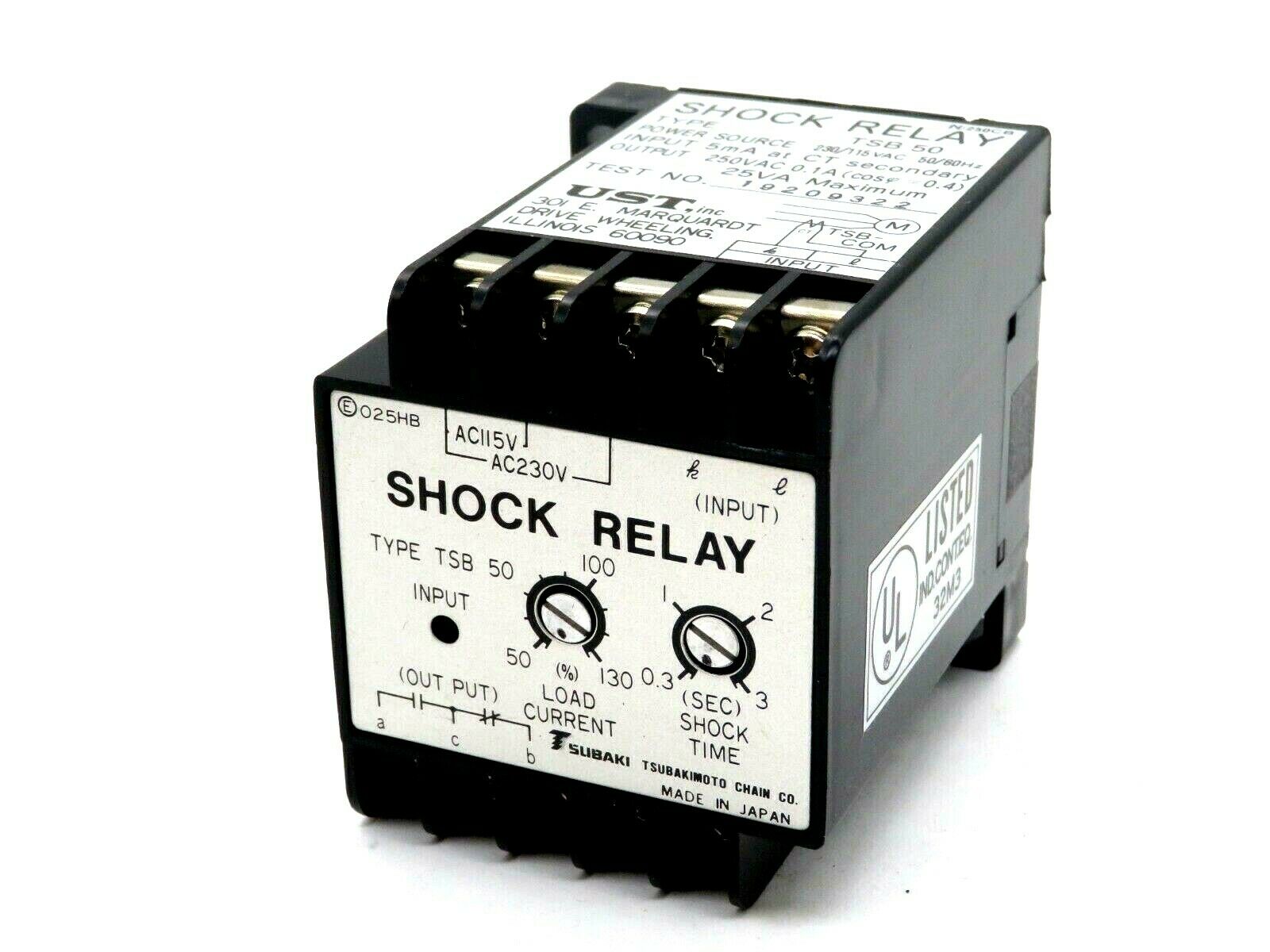 NEW TSUBAKI TSB 50 SHOCK RELAY TSB50 - SB Industrial Supply, Inc.