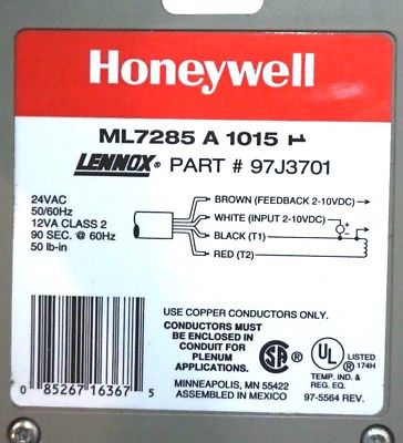 USED HONEYWELL ML7285-A-1015 ACTUATOR ML7285A1015 - SB Industrial ...