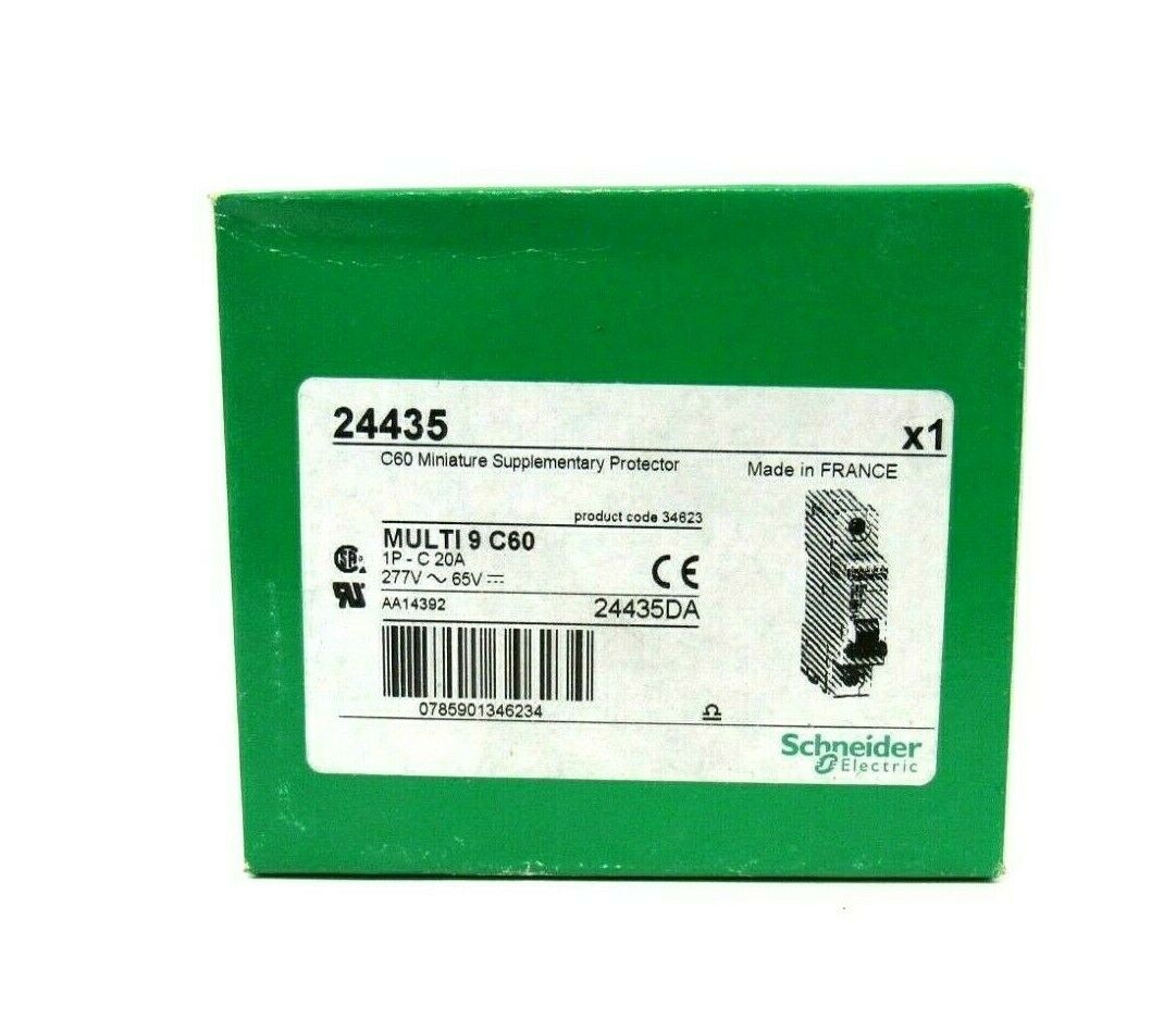 LOT OF 8 NEW SCHNEIDER ELECTRIC MULTI 9 C60 CIRCUIT BREAKER 24435 - SB ...
