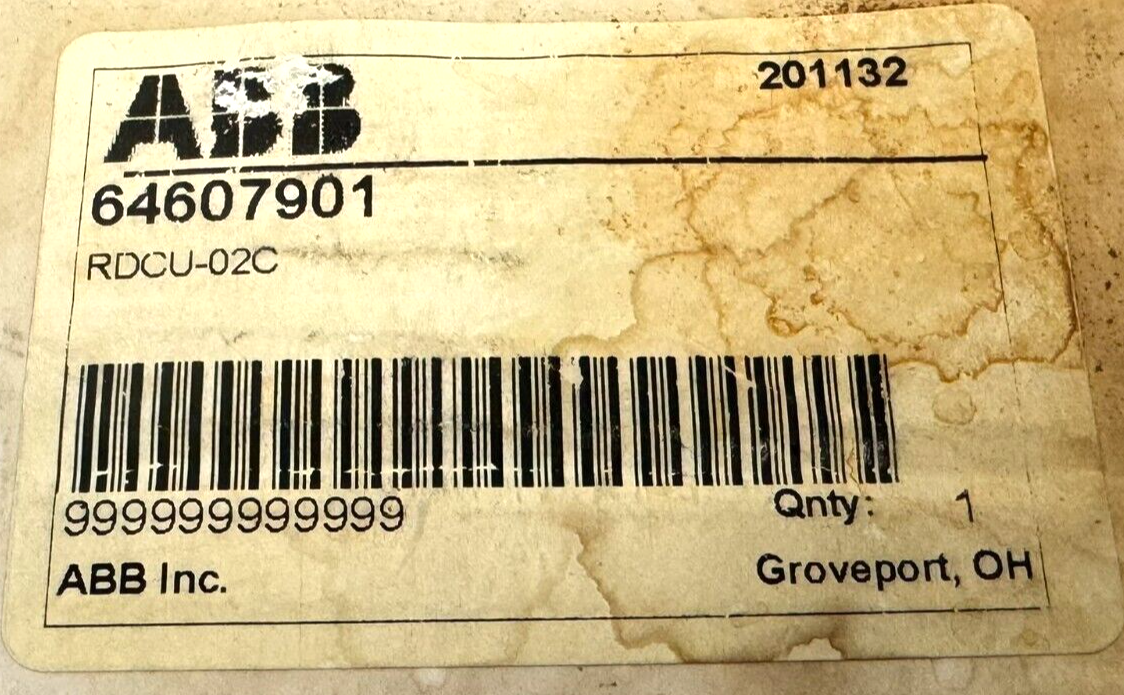 NEW ABB RDCU-02C DRIVE CONTROLLER 64607901 - SB Industrial Supply, Inc.