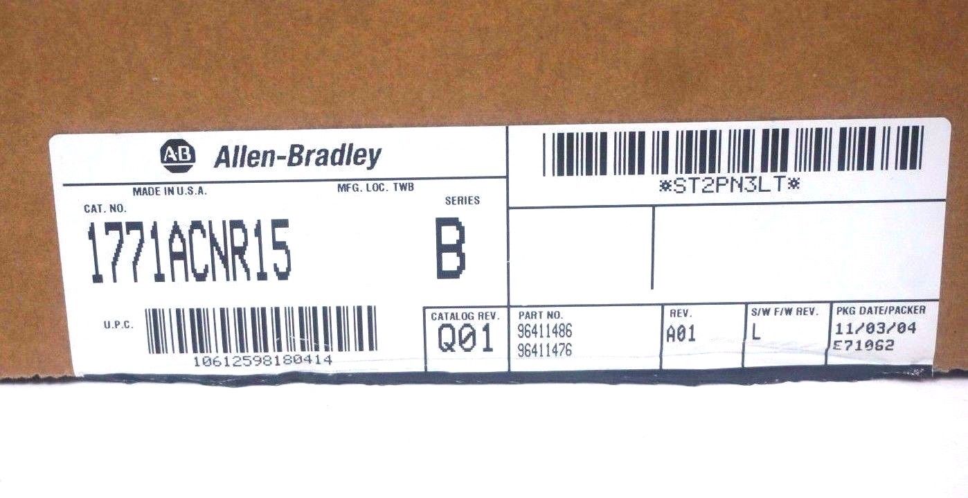 NEW ALLEN BRADLEY 1771-ACNR15 MODULE SER.B 1771-ACNR15 / B - SB ...