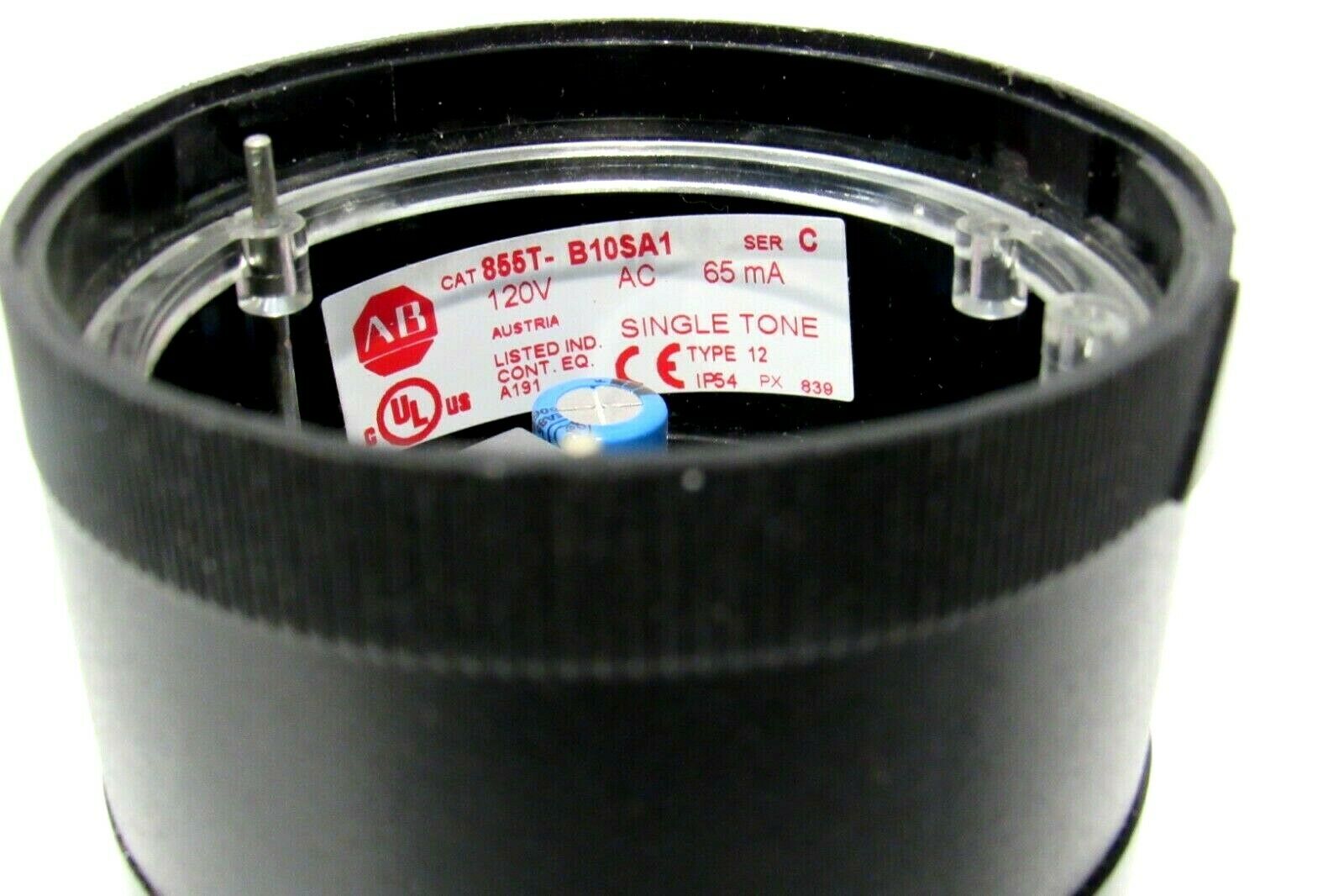 NEW ALLEN BRADLEY 855T-B10SA1 STACK LIGHT SOUND MODULE SER.C 855TB10SA1 ...