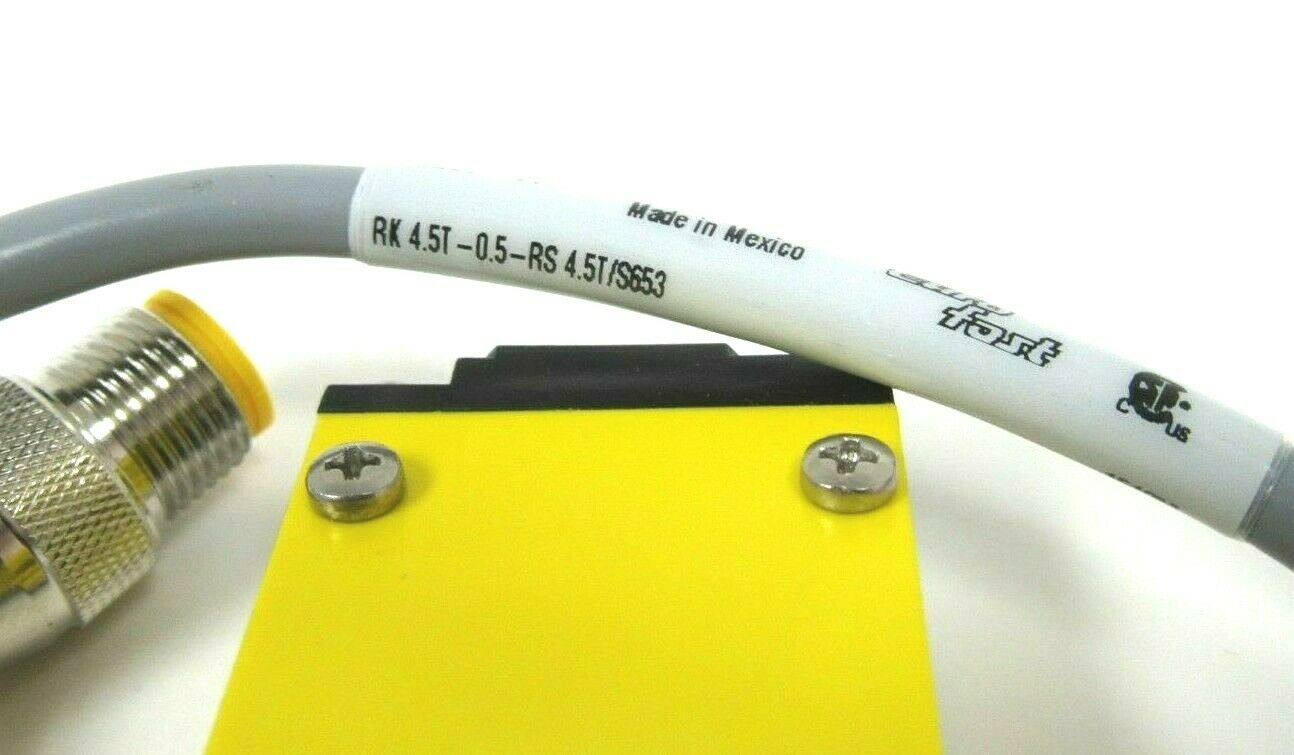 NEW BANNER SM312WQD 26892 PHOTOELECTRIC SWITCH SENSOR WITH TURCK RK 4 ...