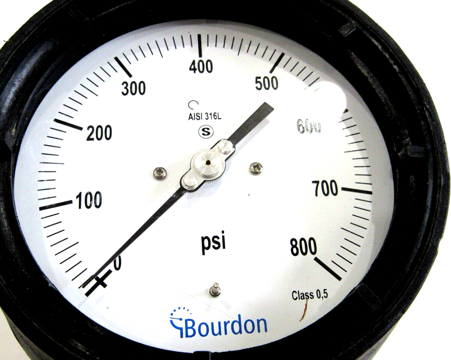 NEW BOURDON 316L PRESSURE GAUGE 0-800 - SB Industrial Supply, Inc.