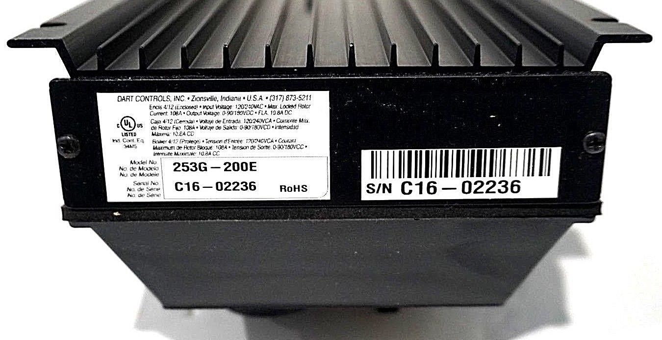 NEW DART CONTROLS 253G-200E DC MOTOR SPEED CONTROL 253G200E - SB ...
