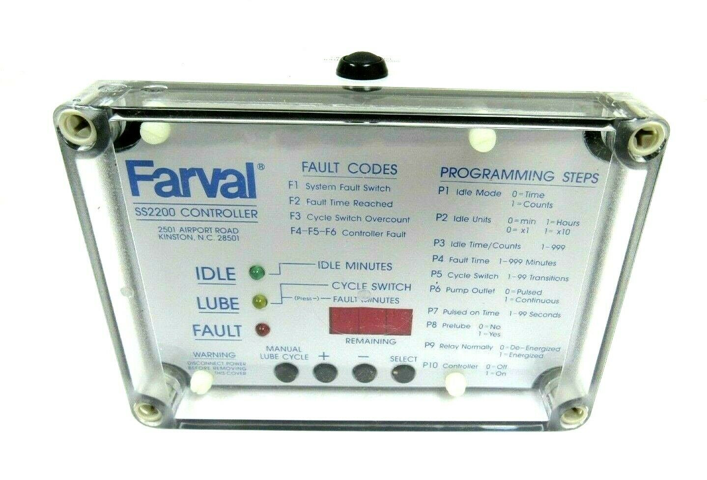 NEW FARVAL SS2200 LUBRICATION SYSTEM CONTROLLER - SB Industrial Supply ...