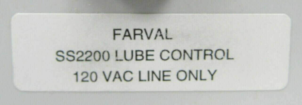NEW FARVAL SS2200 LUBRICATION SYSTEM CONTROLLER - SB Industrial Supply ...