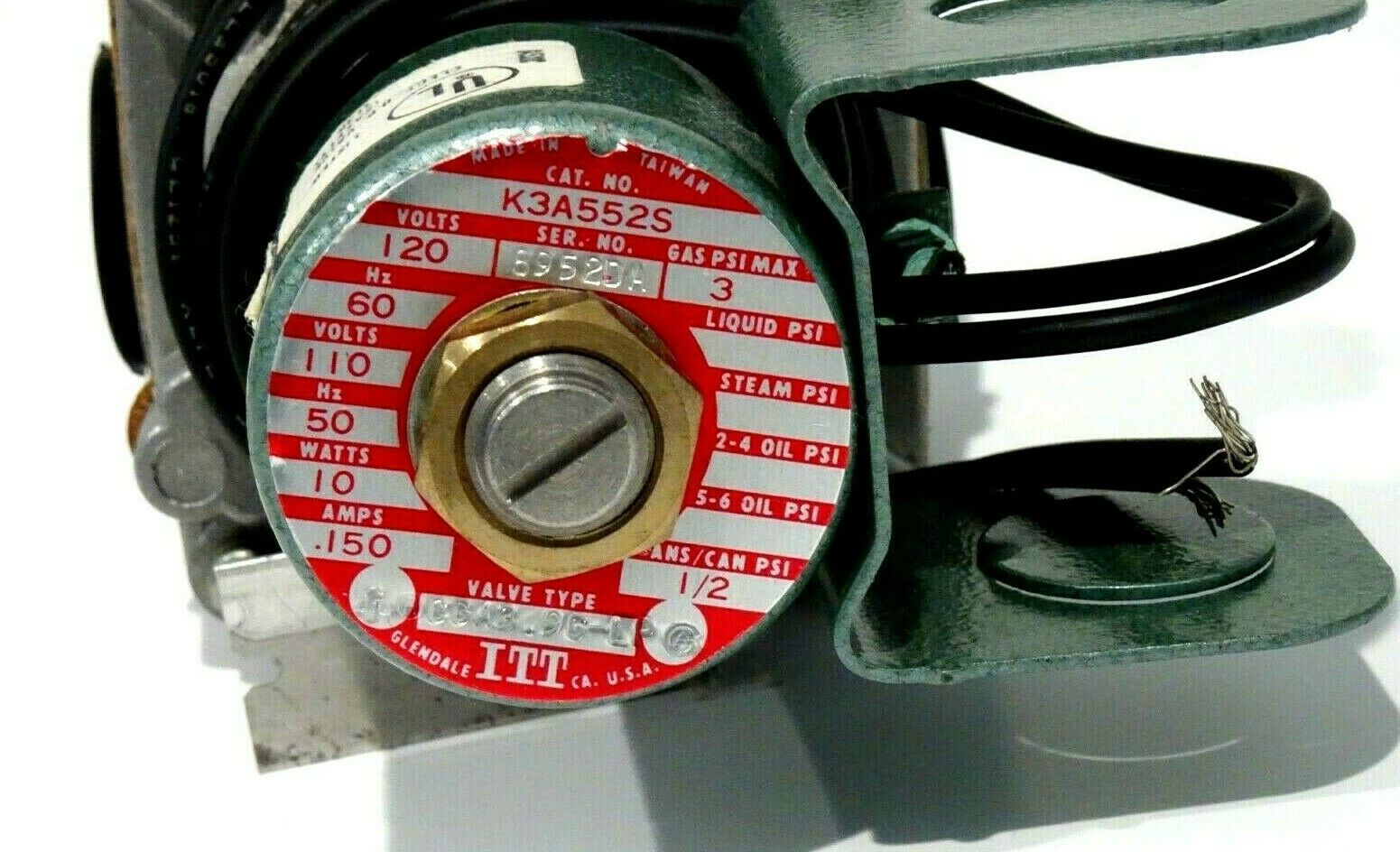 NEW ITT K3A552S MAGNETIC GAS VALVE 120V - SB Industrial Supply, Inc.