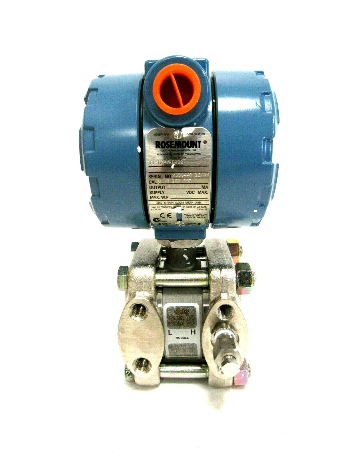 NEW ROSEMOUNT 1151GP7E52B2 PRESSURE TRANSMITTER 1151GP-5141807 - SB ...