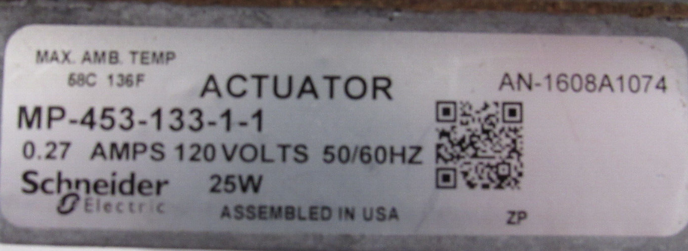 NEW SCHNEIDER ELECTRIC MP-453-133-1-1 ACTUATOR MP45313311 - SB ...