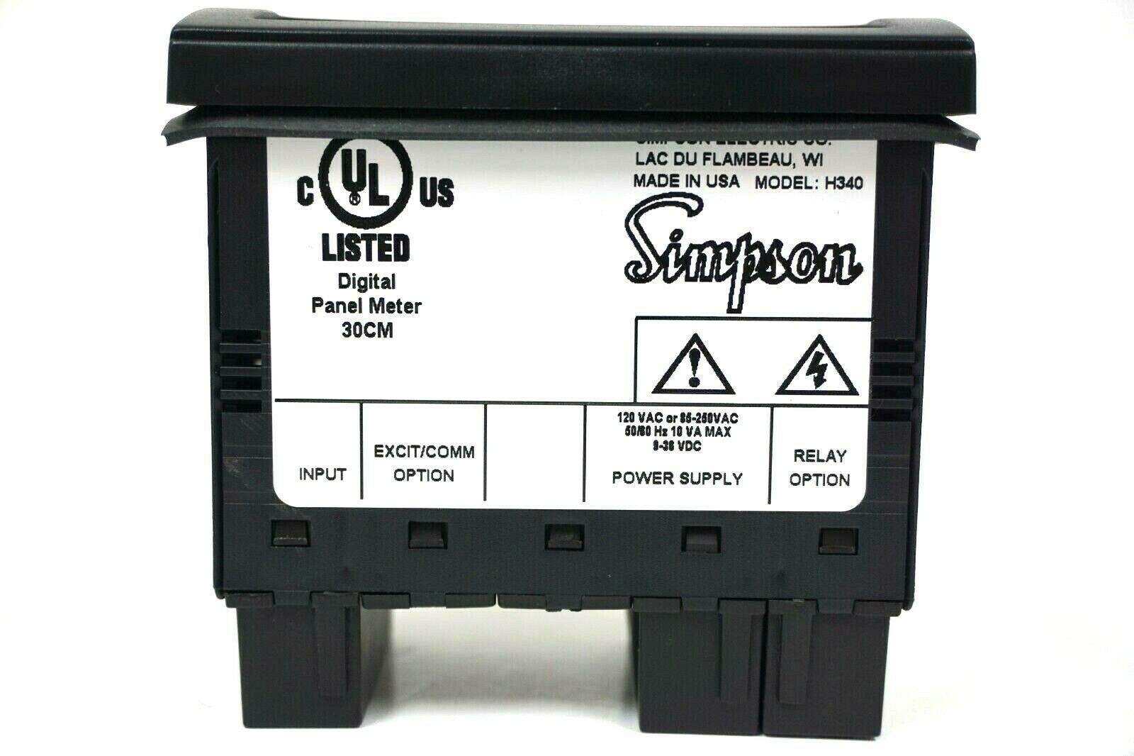 NEW SIMPSON H340191020 DIGITAL PANEL TEMPERATURE METER - SB Industrial ...