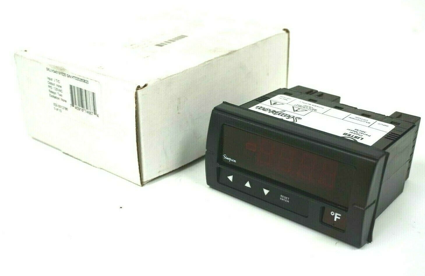 NEW SIMPSON H340191020 DIGITAL PANEL TEMPERATURE METER - SB Industrial ...