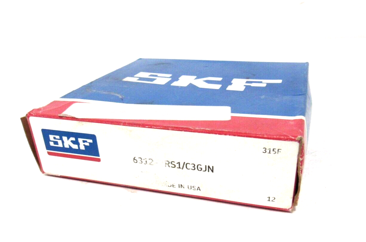 NEW SKF 6312-2RS1/C3GJN BALL BEARING 63122RS1C3GJN - SB Industrial ...