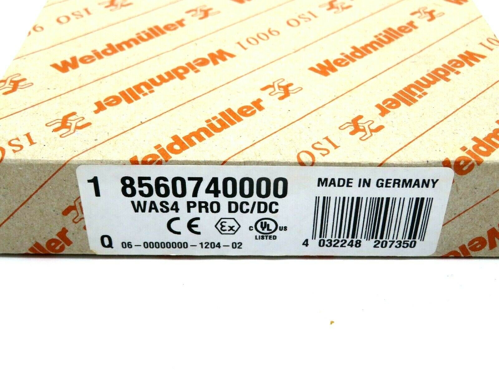 NEW WEIDMULLER 8560740000 SIGNAL ISOLATOR - SB Industrial Supply, Inc.