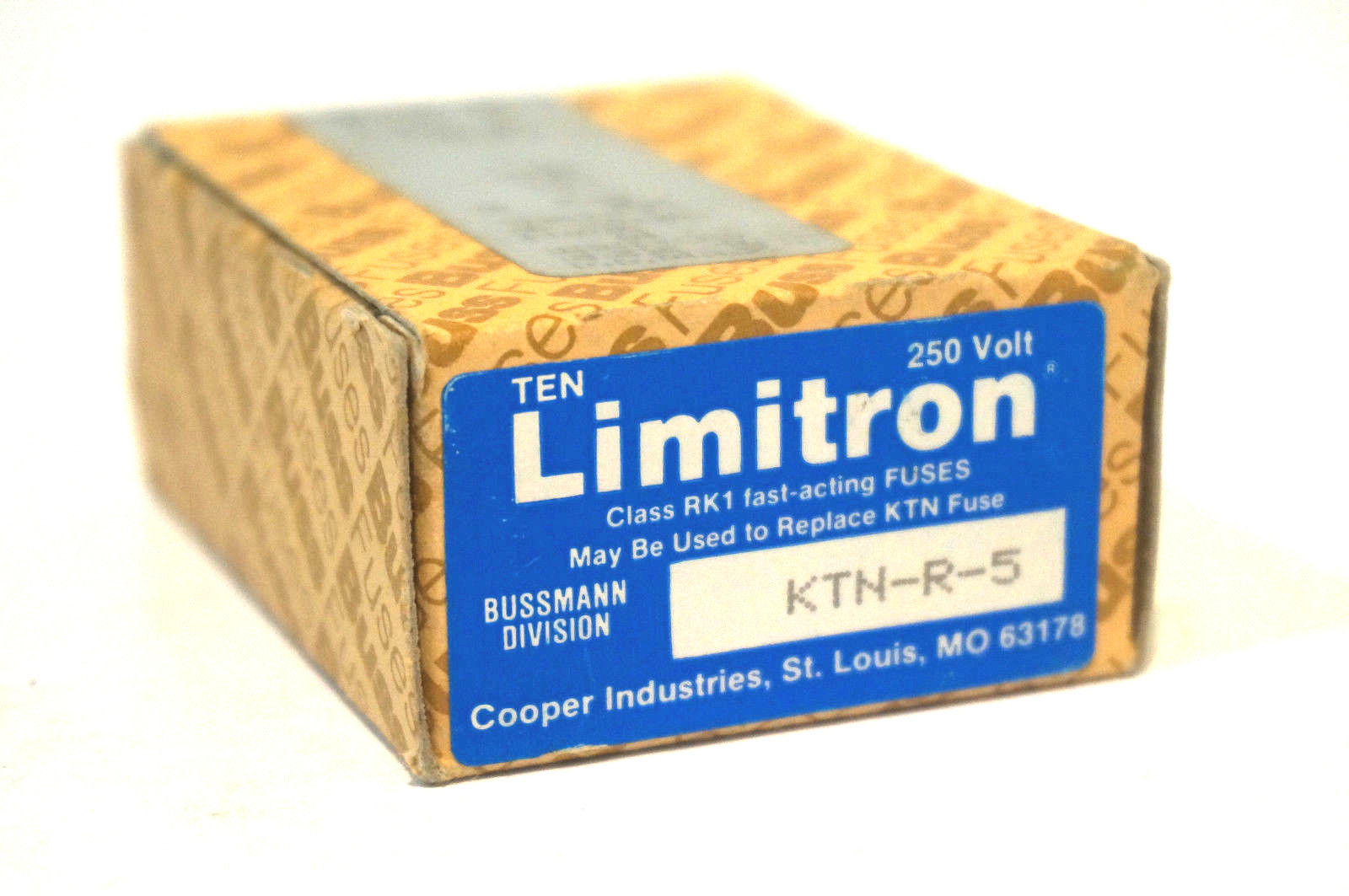 10 NEW LIMITRON KTN-R-5 FUSES KTNR5 - SB Industrial Supply, Inc.