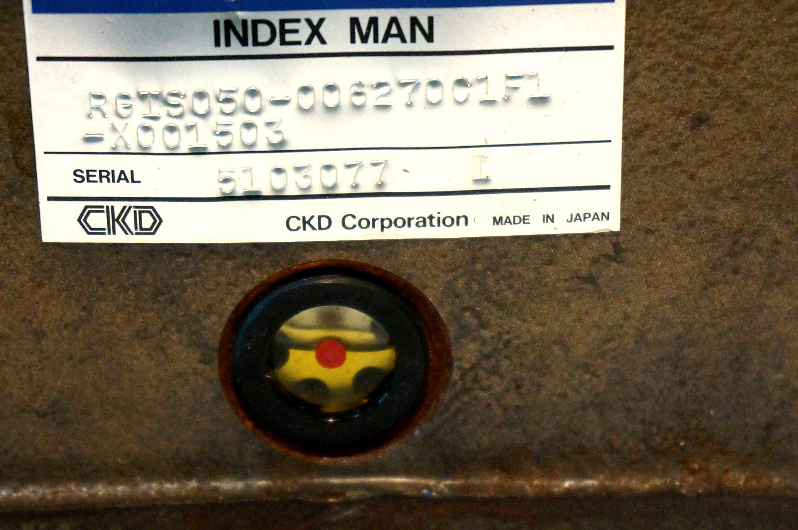 USED CKD CORPORATION RGIS050-0062700C1F1-X001503 INDEX MAN ...