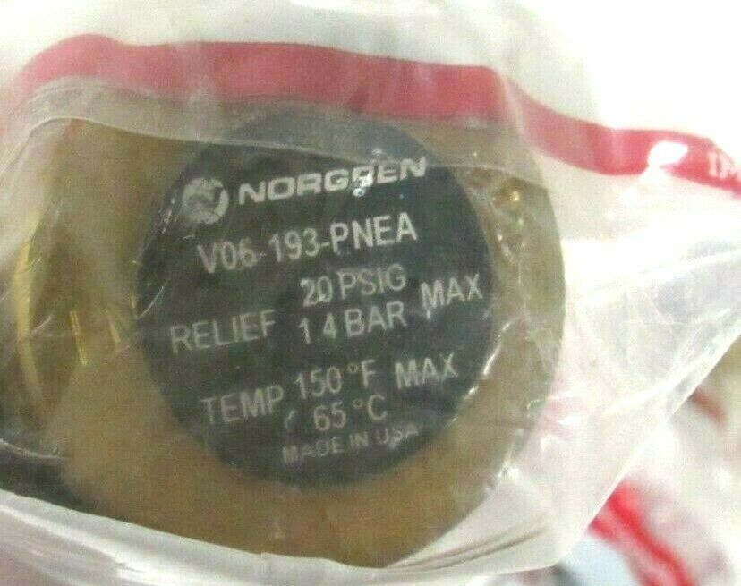 LOT OF 5 NORGREN V06-193-PNEA COMPACT RELIEF VALVES V06193PNEA - SB ...