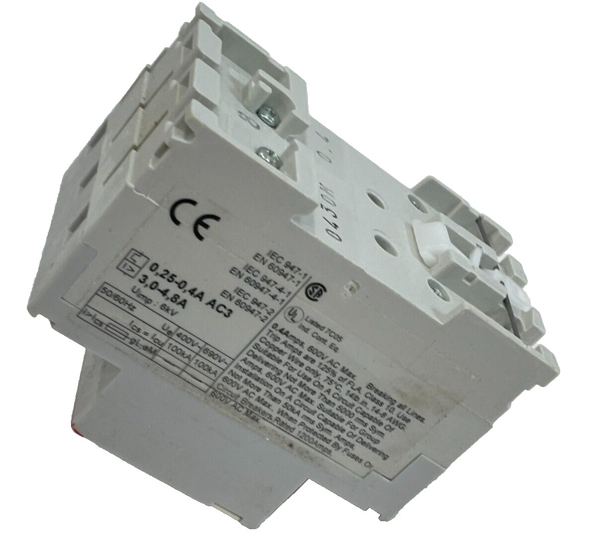 NEW ABB MS325-0,4 MANUAL MOTOR STARTER 1SAM15000R1003 - SB Industrial ...