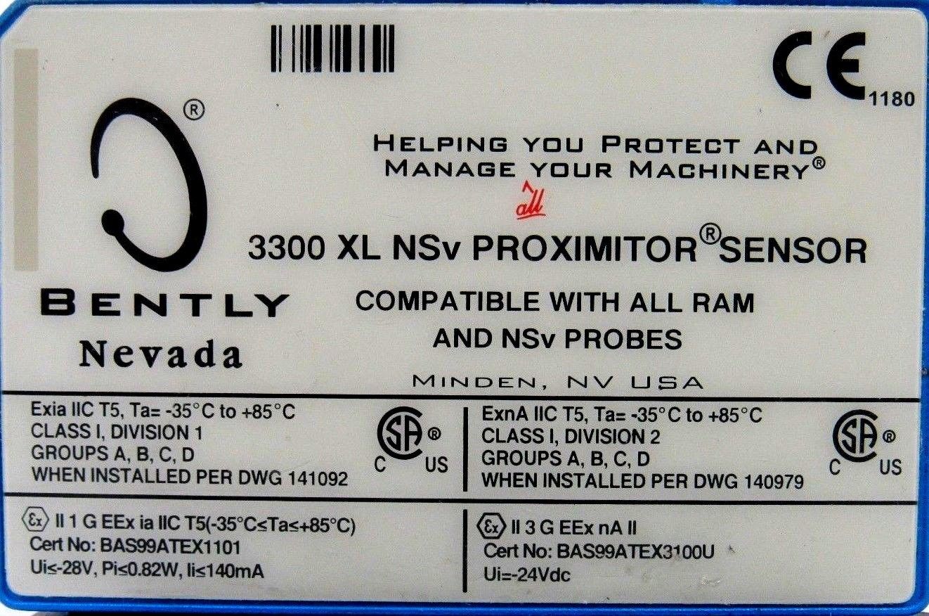 NEW BENTLY NEVADA 330980-70-05 PROXIMITY SENSOR 3309807005 - SB ...