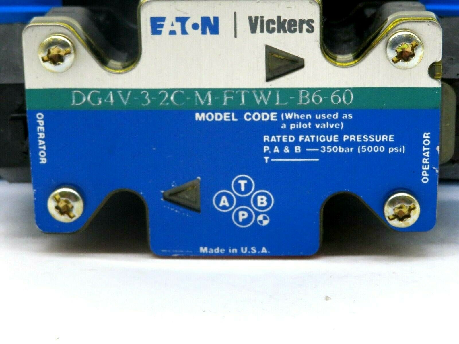 NEW EATON VICKERS DG4V-3-2C-M-FTWL-B6-60 508169 CONTROL VALVE ...