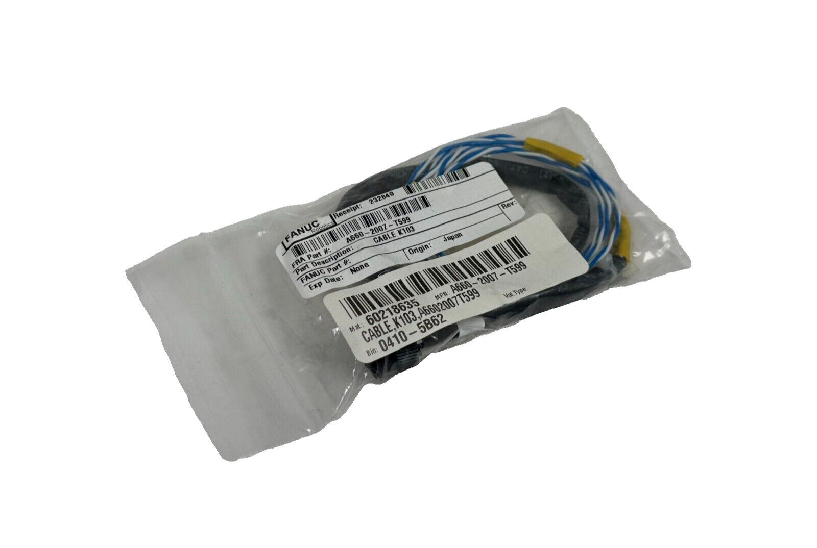 NEW FANUC A660-2007-T599 CABLE K103 A6602007T599 - SB Industrial Supply ...