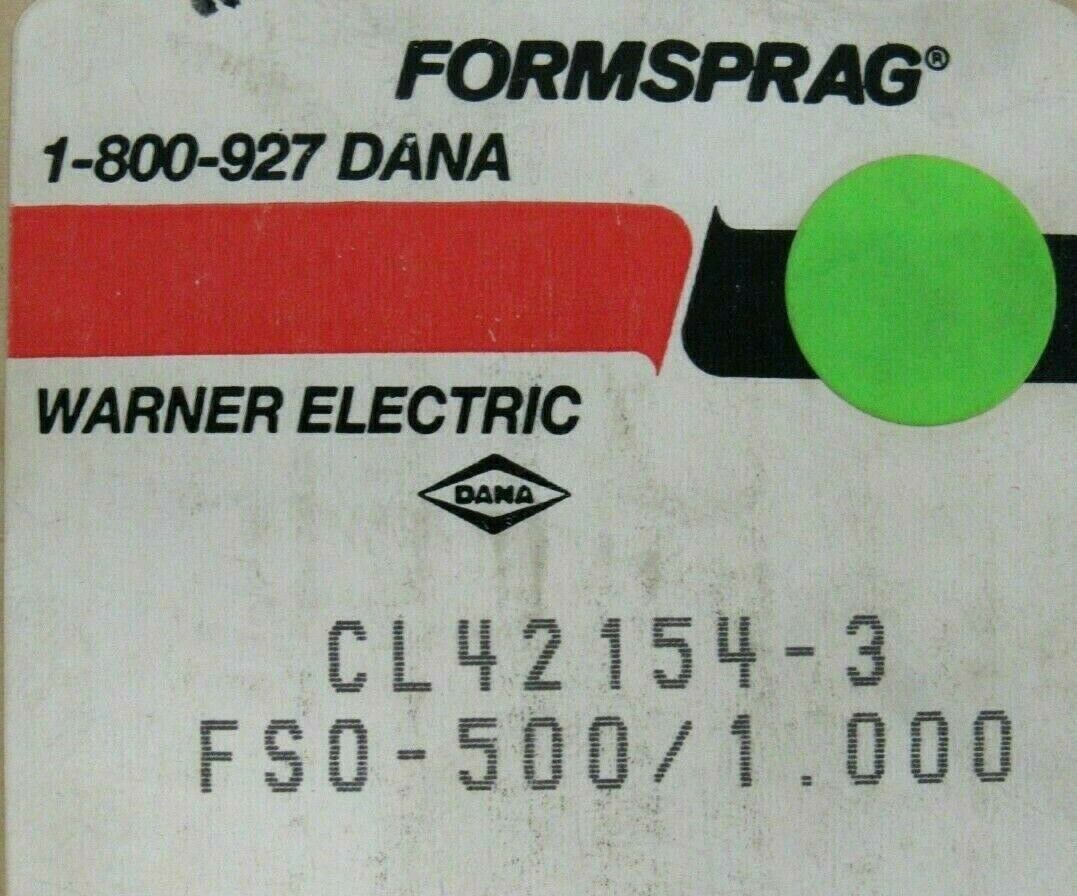 NEW FORMSPRAG FS0-500/1.000 OVERRUNNING CLUTCH 1" BORE CL42154-3 ...