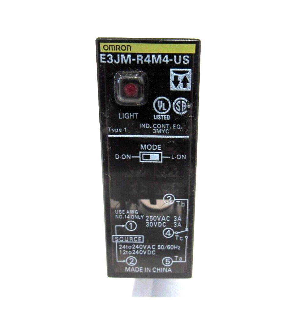 NEW OMRON E3JM-R4M4-US PHOTOELECTRIC SENSOR E3JMR4M4US - SB Industrial Supply, Inc.