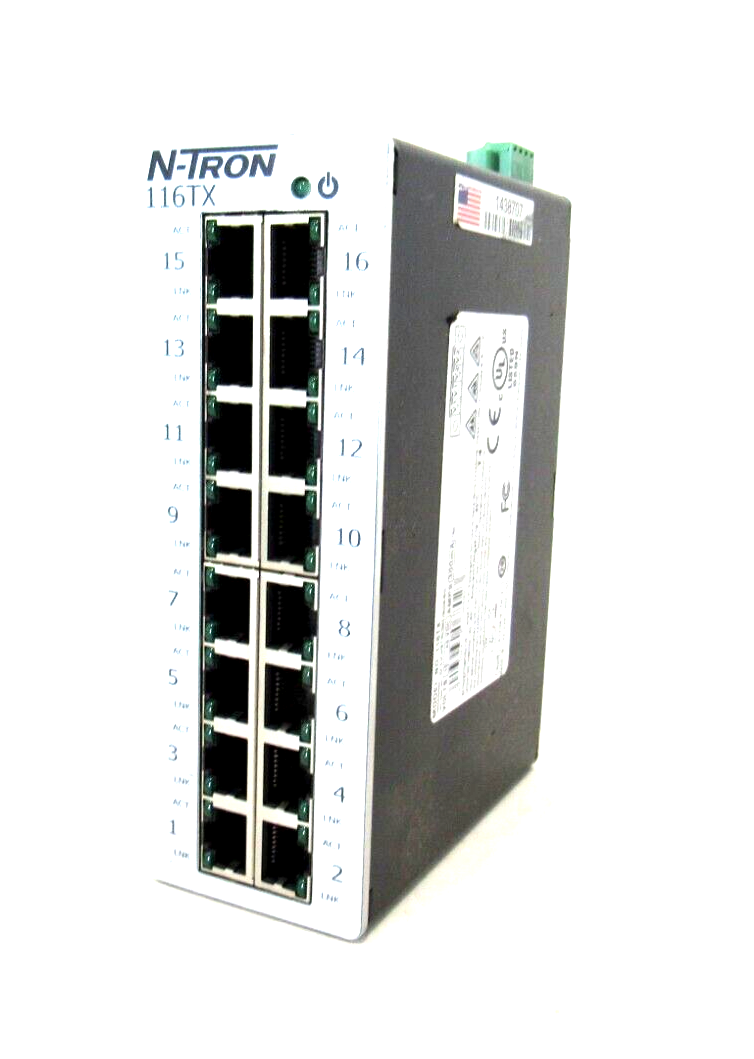 NEW RED LION CONTROLS N-TRON 116TX ETHERNET SWITCH - SB Industrial ...