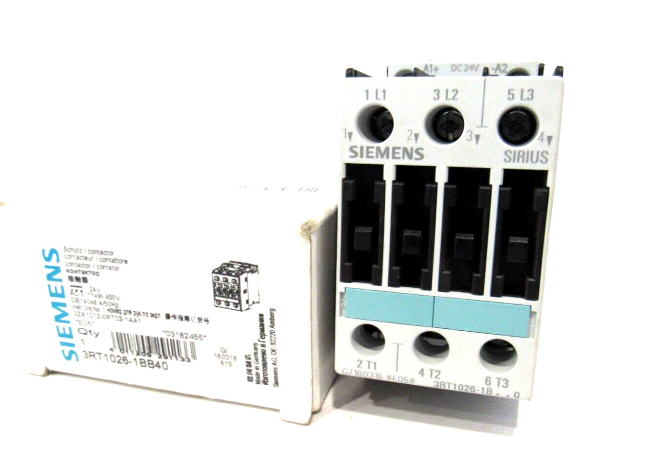 NEW SIEMENS 3RT1026-1BB40 CONTACTOR 3RT10261BB40 - SB Industrial Supply ...