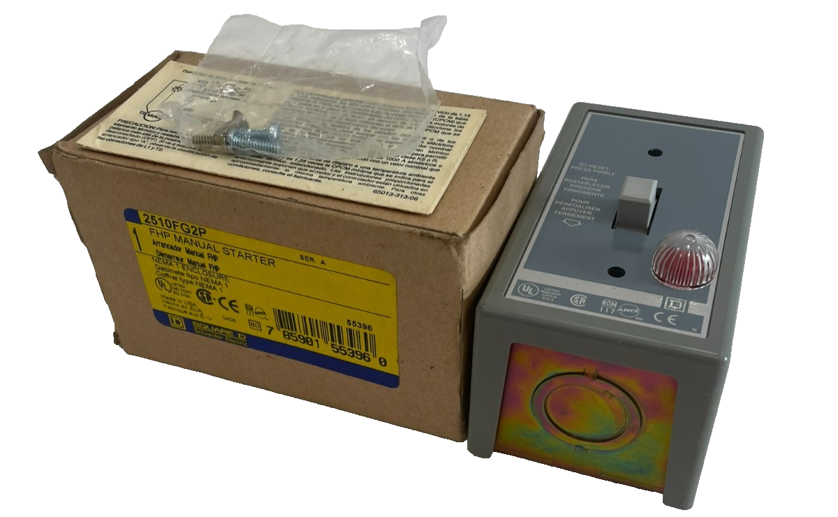NEW SQUARE D 2510FG2P FHP MANUAL STARTER SER. A - SB Industrial Supply ...