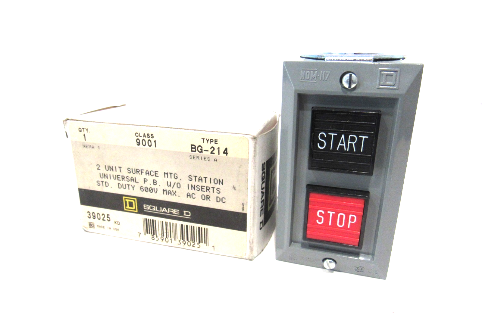 NEW SQUARE D 9001-BG214 PUSHBUTTON STATION 9001BG214 - SB Industrial Supply, Inc.
