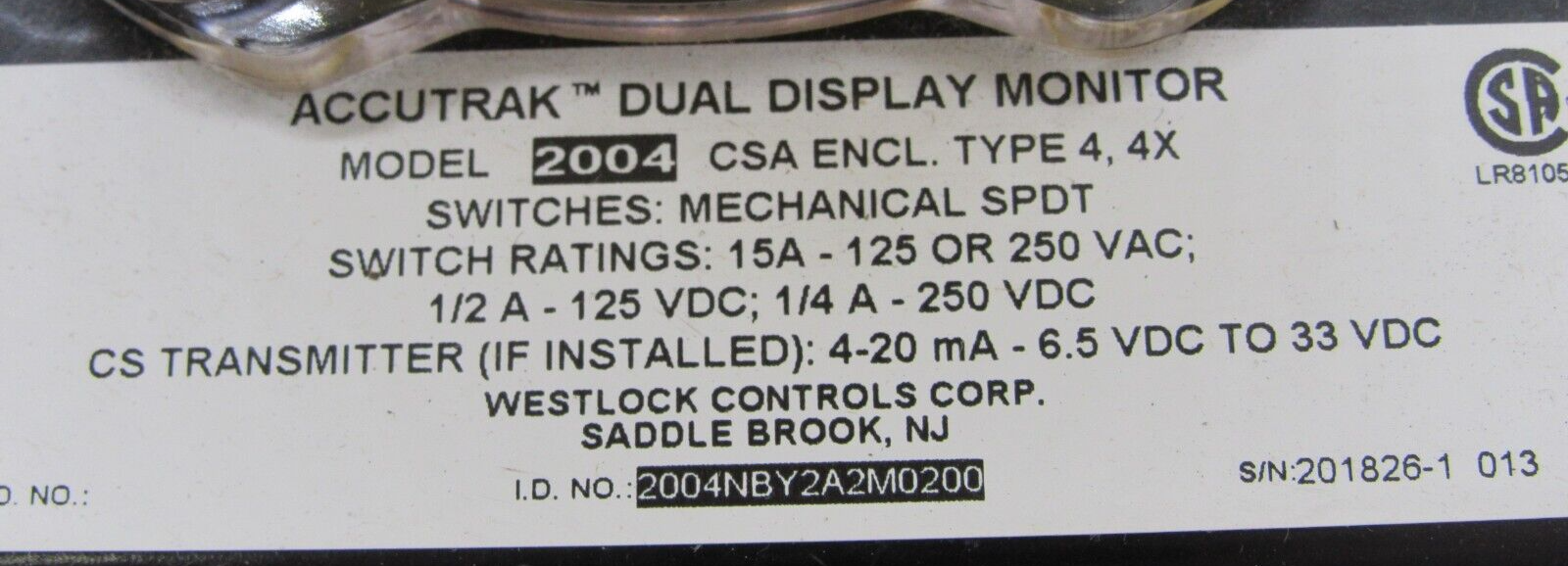 NEW TYCO WESTLOCK CONTROLS 2004NBY2A2M0200 LIMIT SWITCH - SB Industrial ...