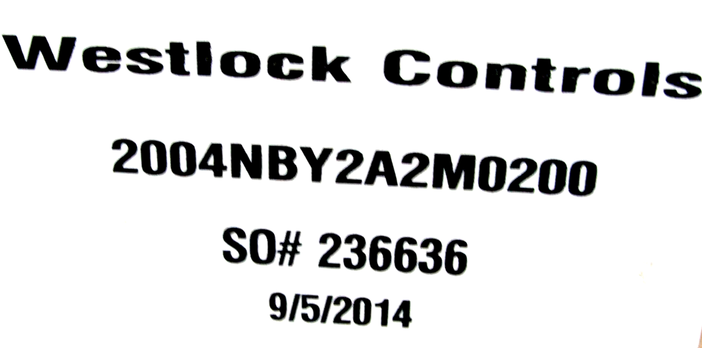 NEW TYCO WESTLOCK CONTROLS 2004NBY2A2M0200 LIMIT SWITCH - SB Industrial ...
