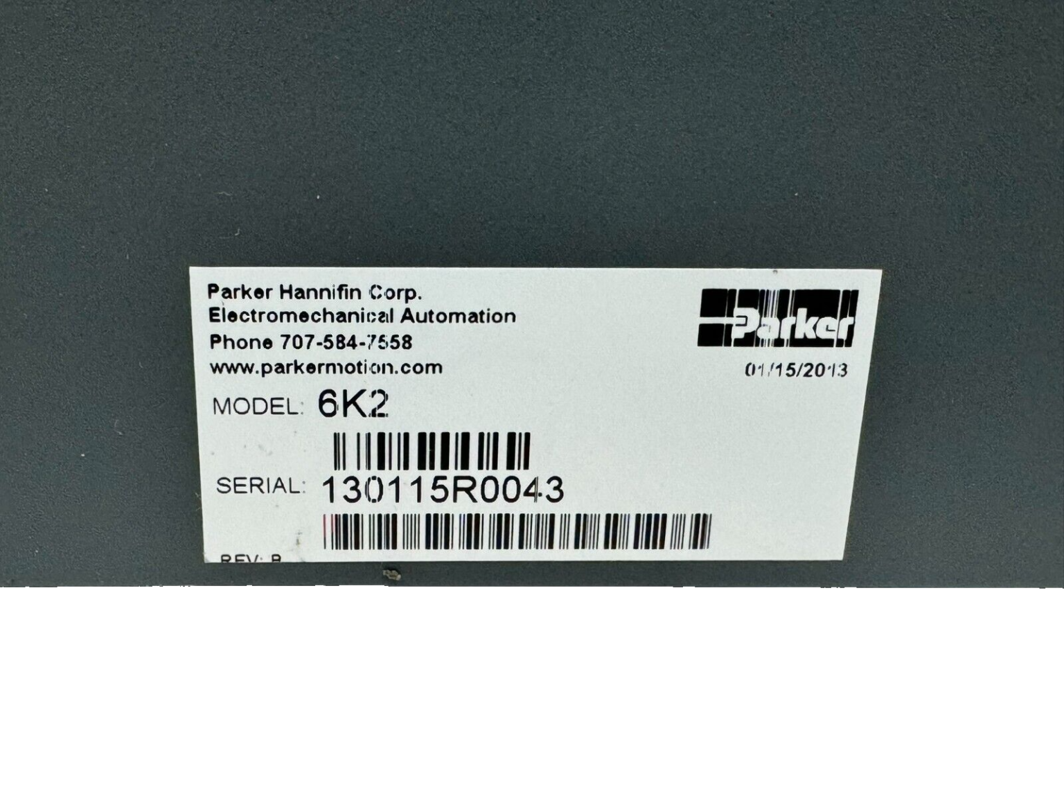 USED PARKER 6K2 SERVO / STEPPER CONTROLLER 2-AXIS - SB Industrial ...